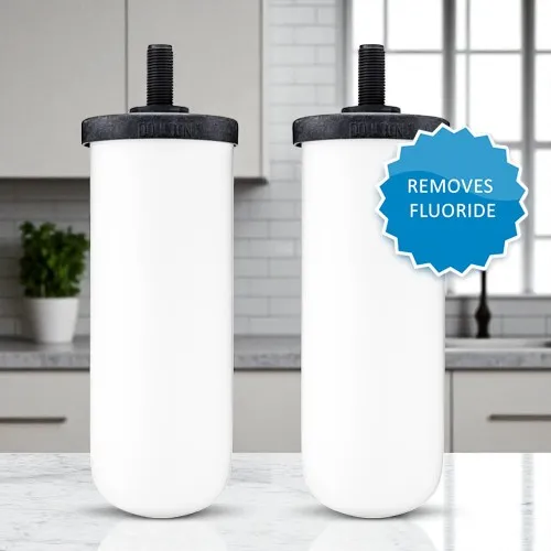 (ALL IN ONE FILTER) British Berkefeld 7" Ceramic Ultra Fluoride Water ...