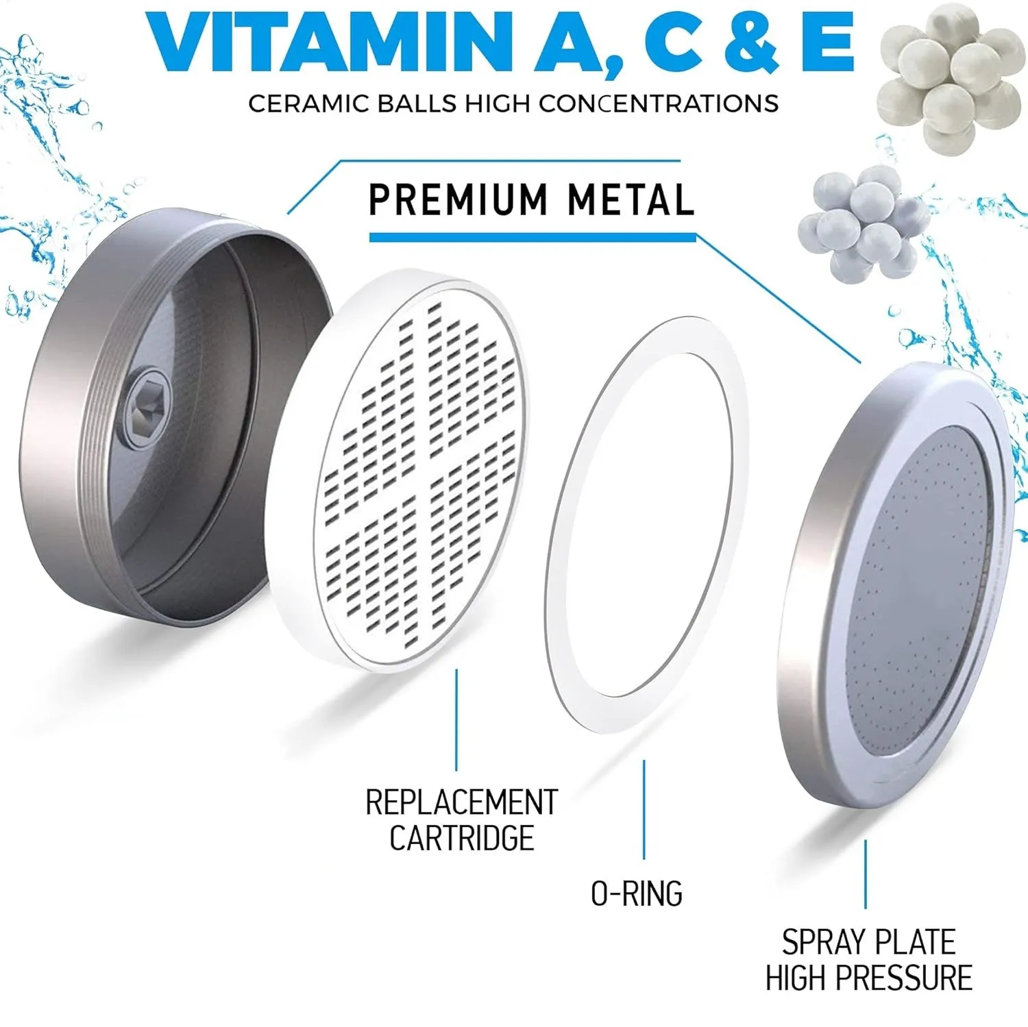 British Shower Head (Gold)